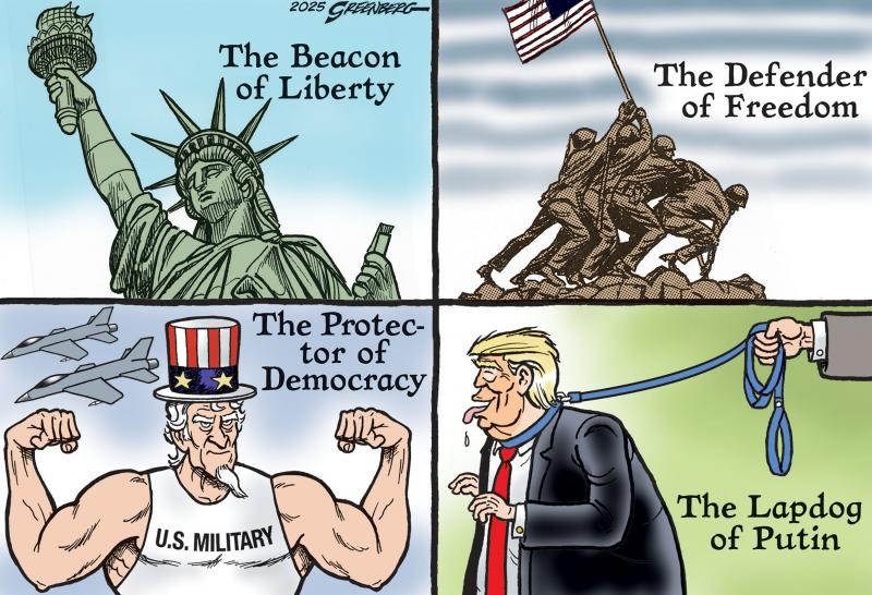 iroon.com: Cartoons: Liberty, Democracy, Trump
