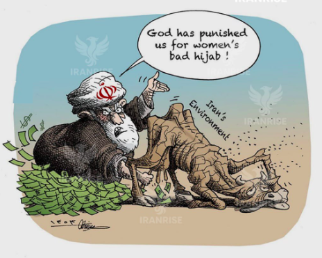 iroon.com: Cartoons: God's Punishment for Abandoning Hijab