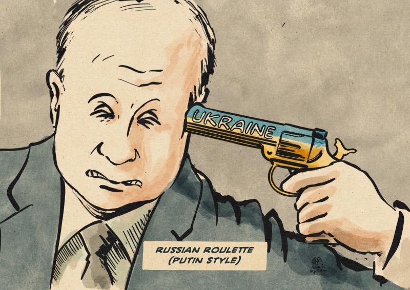 iroon.com: Cartoons: Putin's Russian Roulette