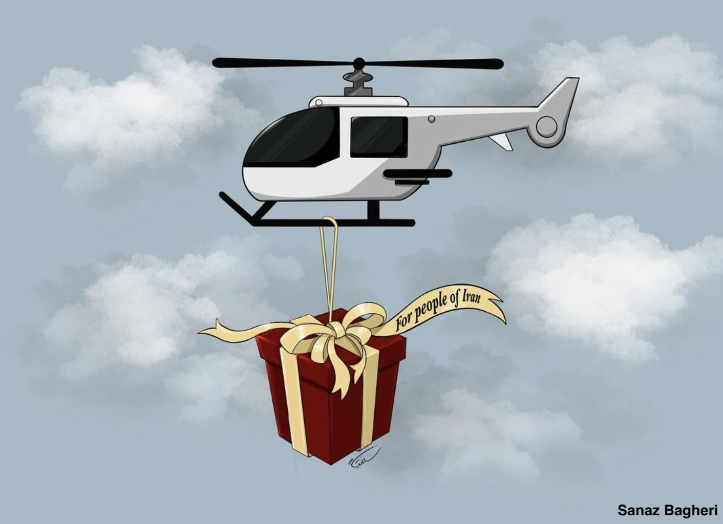 iroon.com: Cartoons: Gift for people of Iran