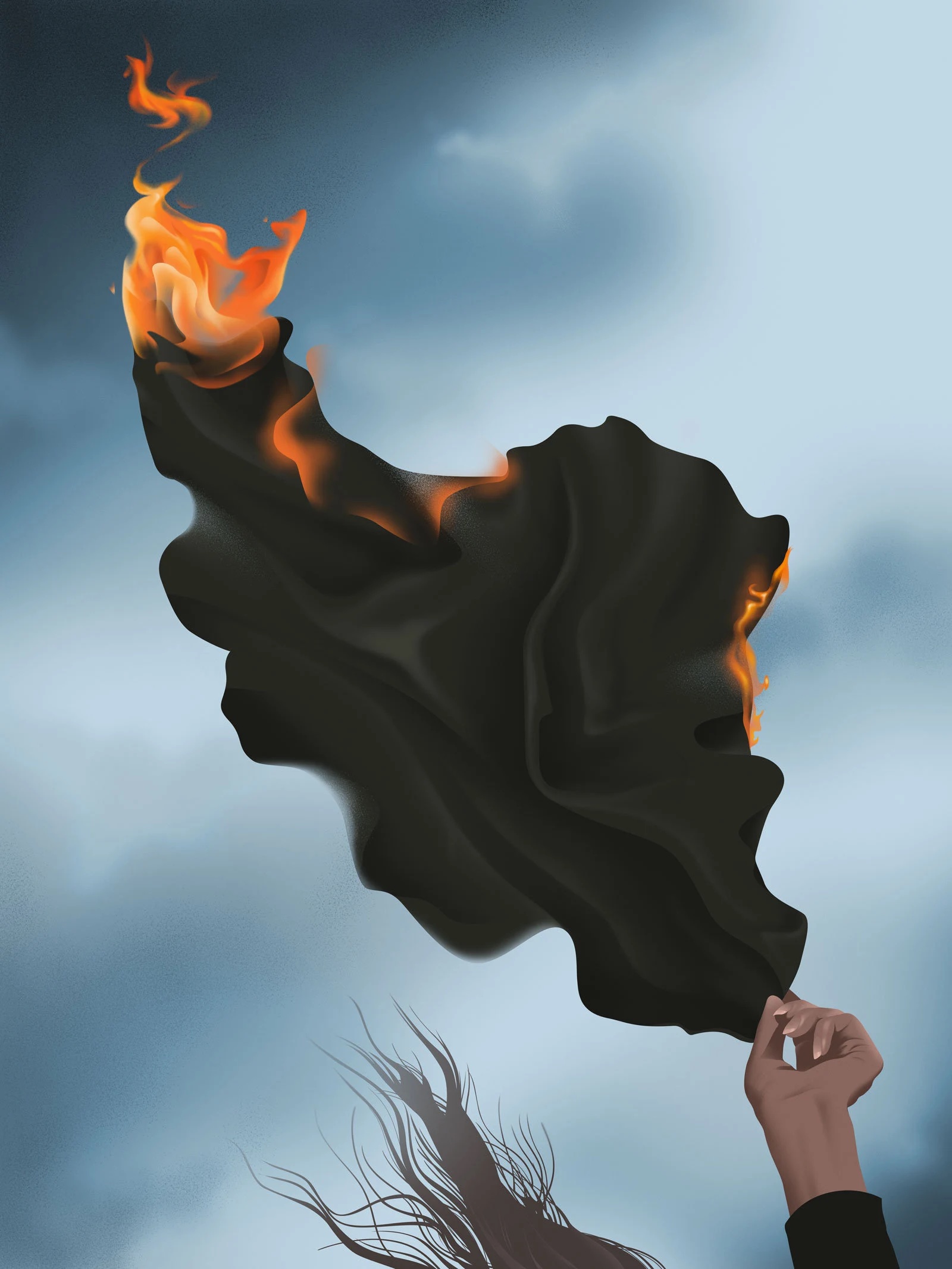 iroon.com: Photos: Burning Scarves in Evin Prison